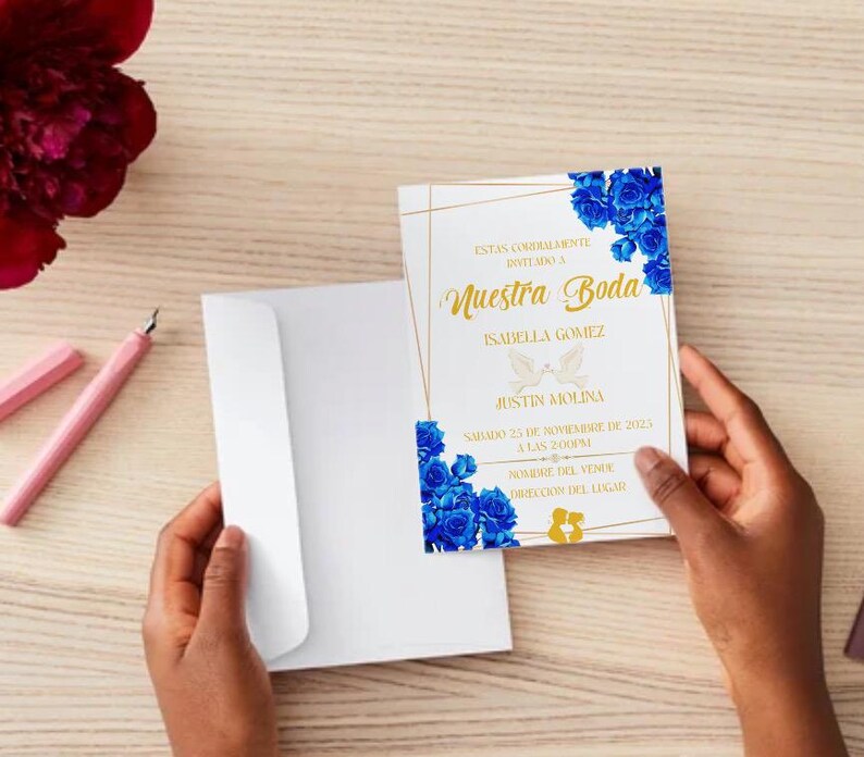 Invitación De Boda, Weeding Invite in Spanish - Etsy
