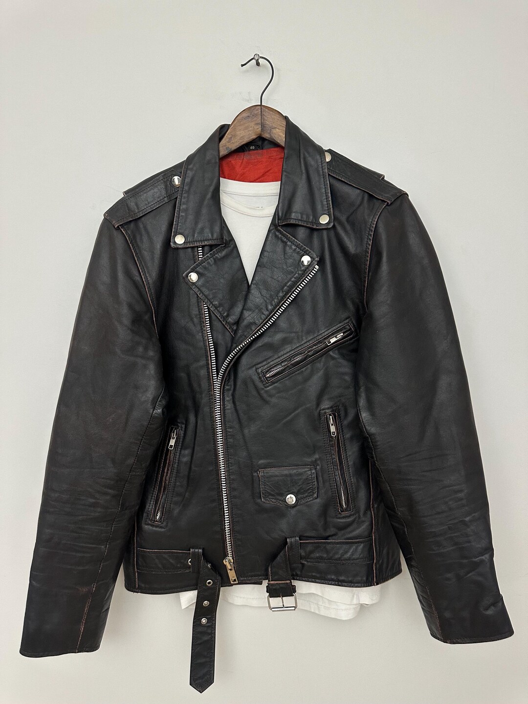 Rare Leather Jacket | Black Leather Jacket | American Vintage | 90's ...