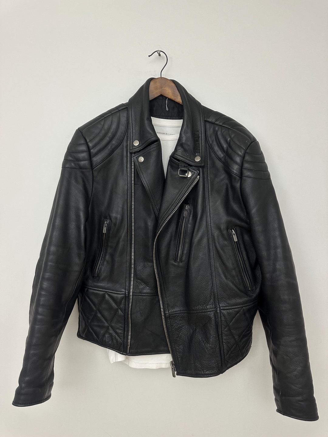 Black Leather Jacket | Men's Leather Jacket | American Vintage Jacket ...