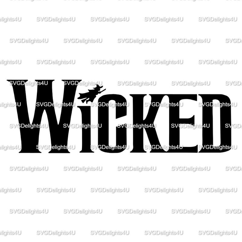 Wicked Svg - Etsy