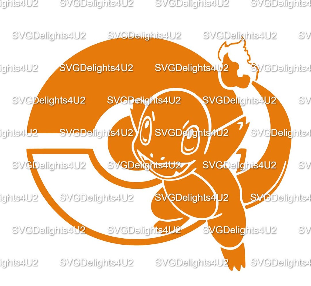 Charmander Pokemon Pokeball SVG and PNG Cartoon Anime Nintendo Switch ...