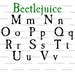 Beetlejuice Movie Font SVG and TTF Full Alphabet , Number 0 9, and ...