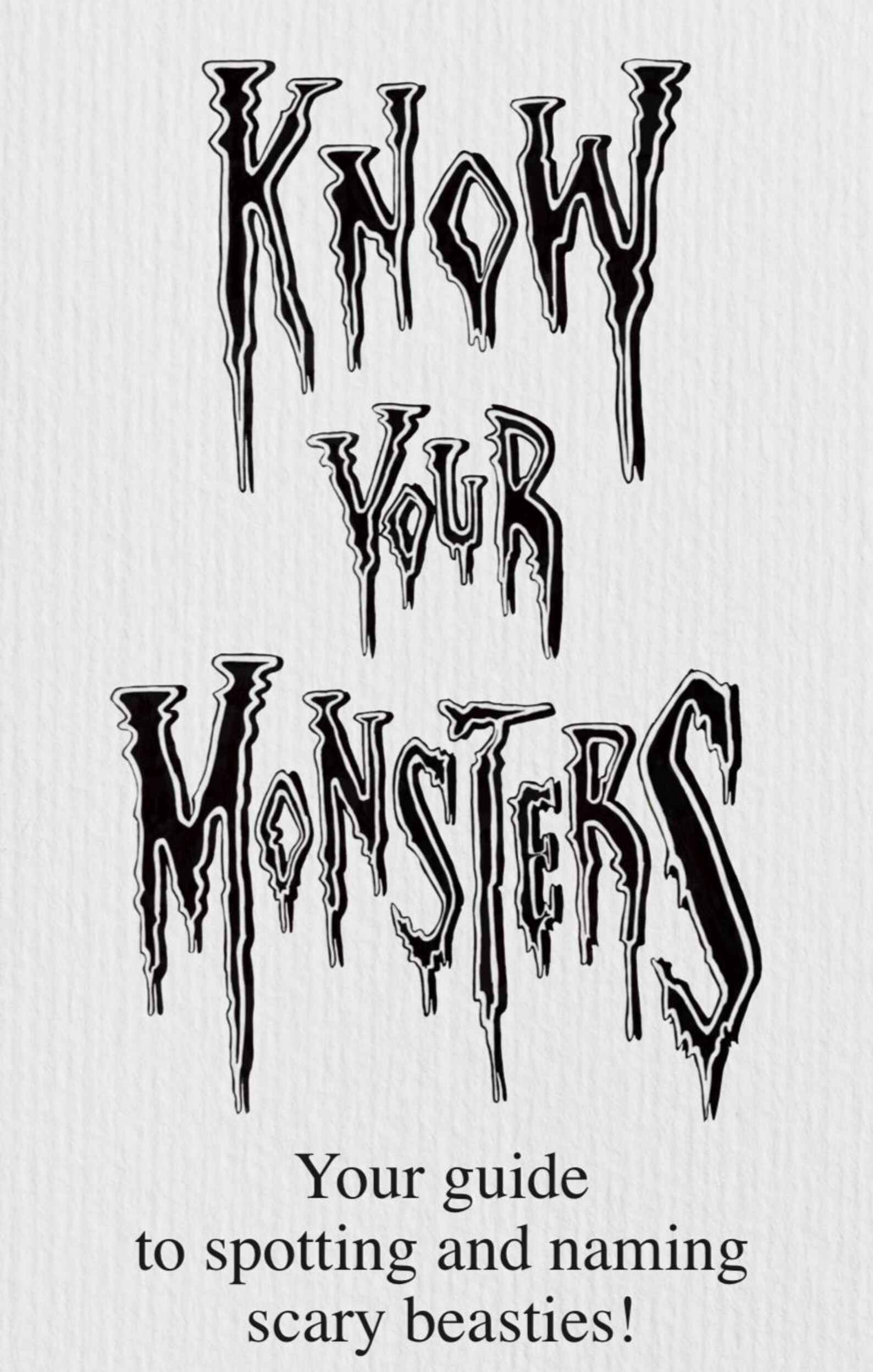 Know Your Monsters Poster: Kids Room Dragon & Beasties Art (A1 Print ...