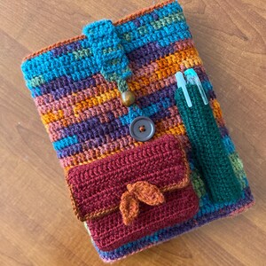 Autumn Book Cover - Crochet Bookcover -tablet Sleeve -organizer ...