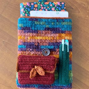 Autumn Book Cover - Crochet Bookcover -tablet Sleeve -organizer ...