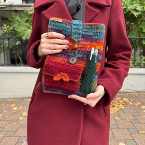 Autumn Book Cover - Crochet Bookcover -tablet Sleeve -organizer ...