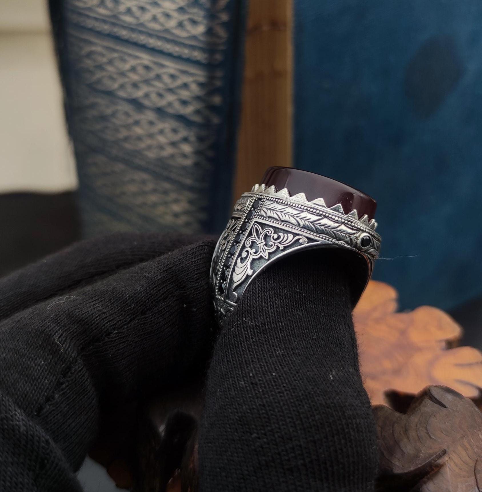 Kelime-i Tevhid , Islamic Ring for Men, Islamic Gift for Men, Handmade ...