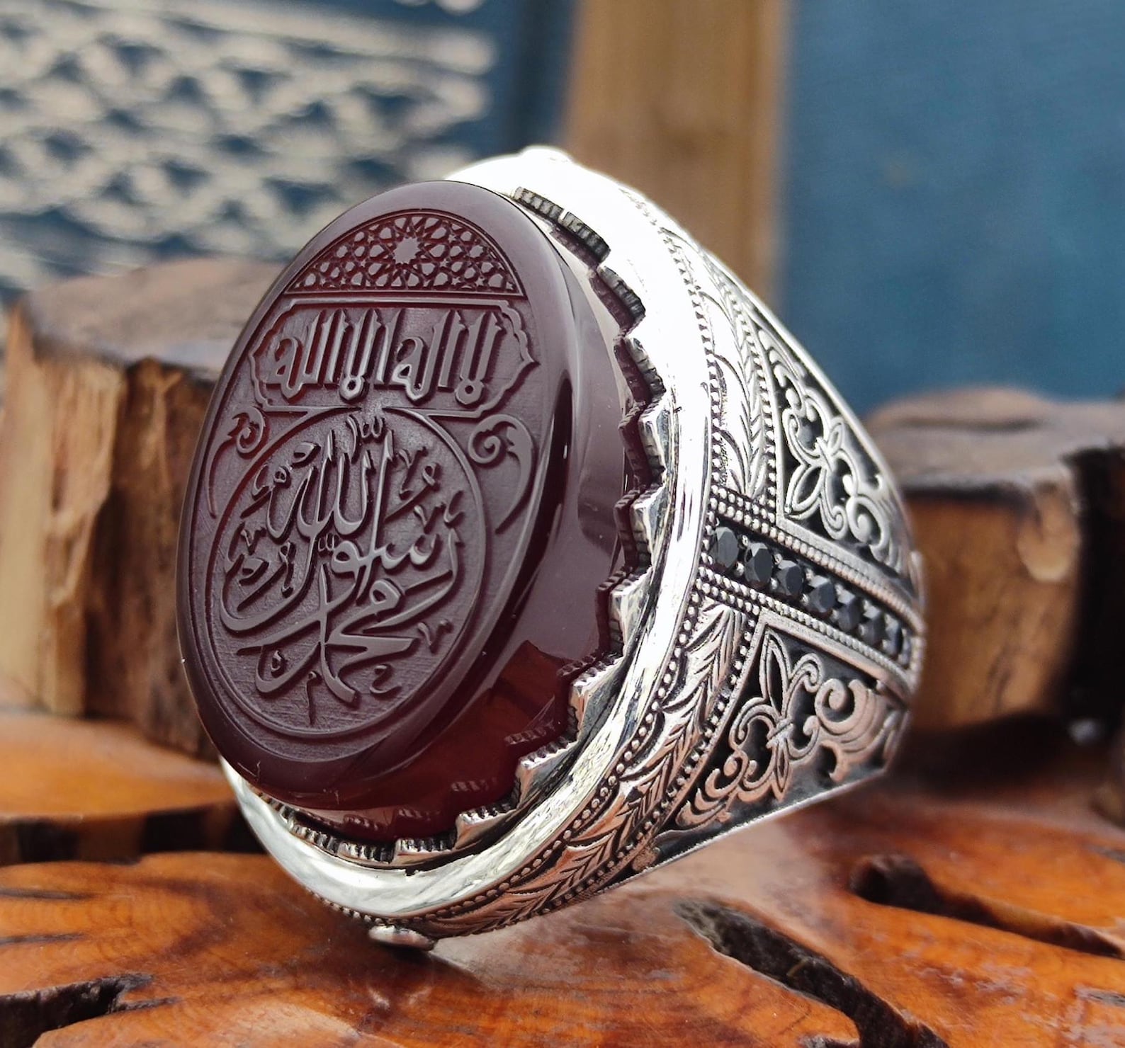 Kelime-i Tevhid , Islamic Ring for Men, Islamic Gift for Men, Handmade ...