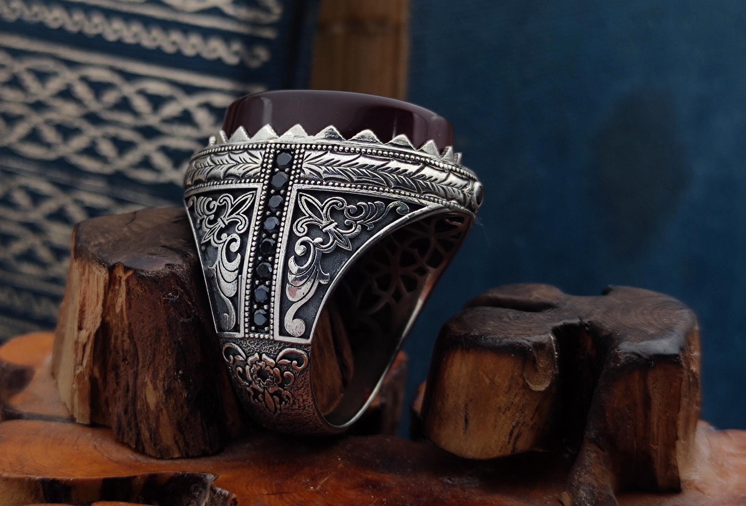 Kelime-i Tevhid , Islamic Ring for Men, Islamic Gift for Men, Handmade ...