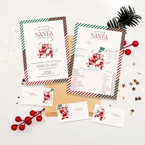 Secret Santa Questionnaire Bundle, Christmas Secret Gift Exchange Kit ...