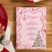 Pink Christmas Menu Template, Christmas Dinner Menu, Christmas Party ...