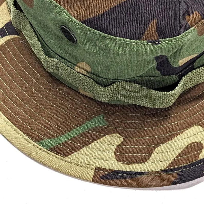 Vietnam Shooter's 2.5" Short Brim Boonie Cover - Woodland Camo Boonie ...