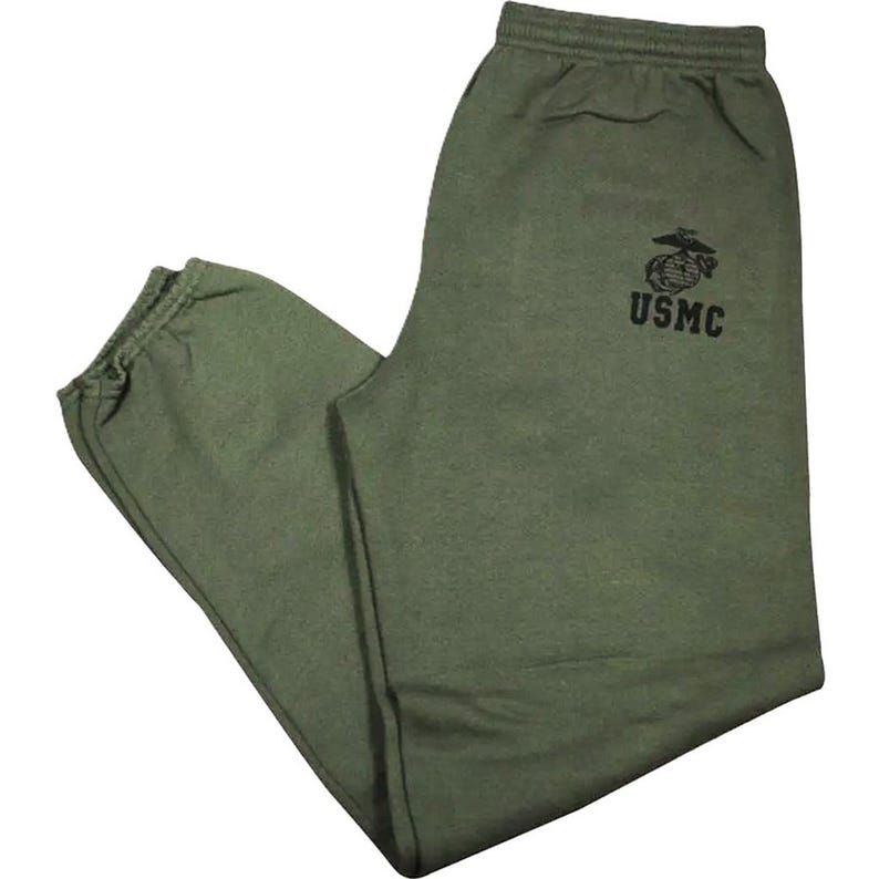 USMC PT Sweatpants: Olive Drab Marine Corps Issue Sweats With Eagle ...