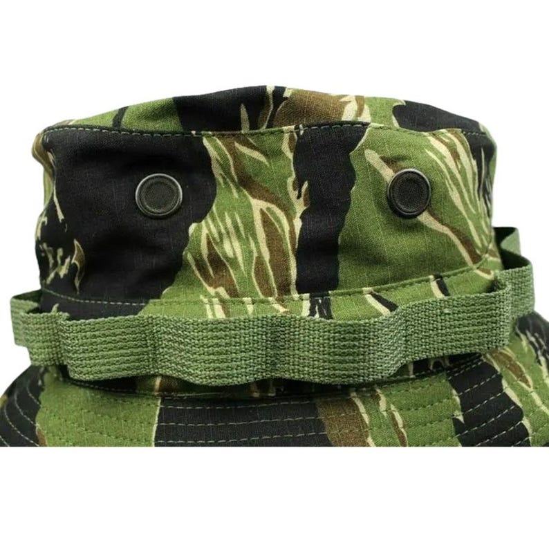 Vietnam Shooter's 2" Short Brim Boonie Cover - Tiger Stripe Camo Boonie ...