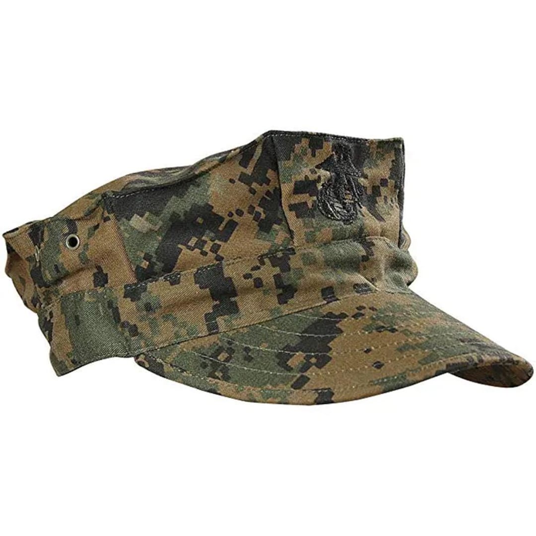 USMC Woodland MARPAT Utility Cover With EGA: Marine Corps Digital ...
