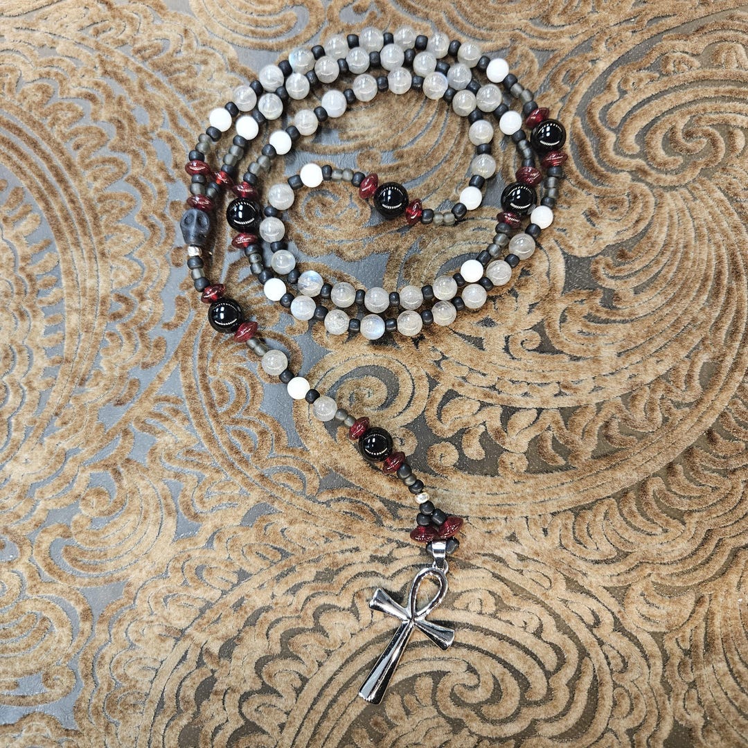The Count Orlock Vampire-inspired Rosary Necklace Handmade by Tanya ...