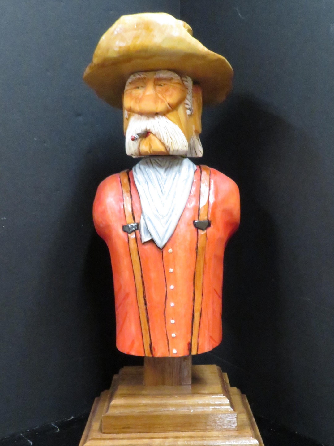 Cowboy, Old West, Hand Carved, Unique, One of a Kind, Wood Carvings ...