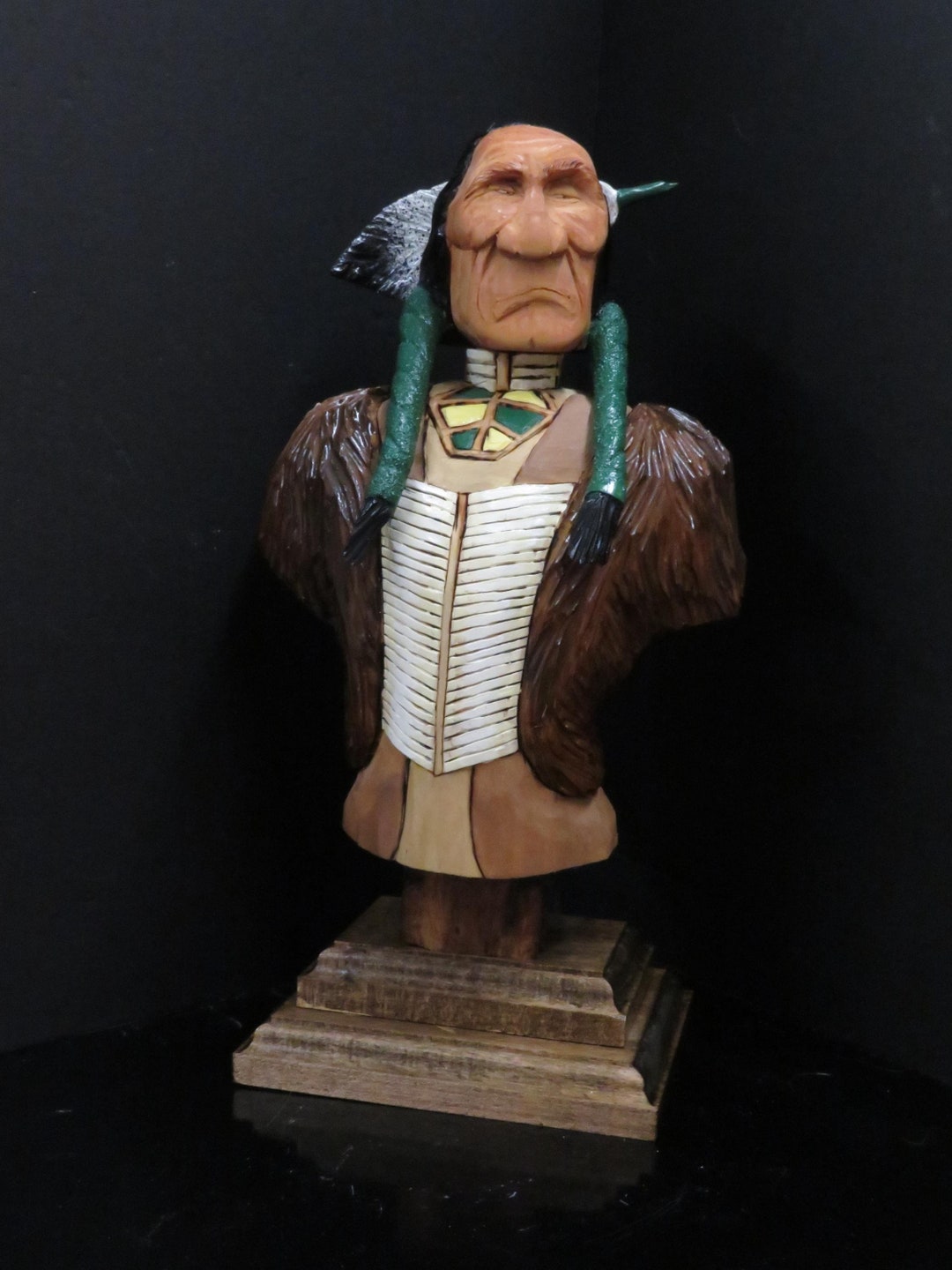 Handmade, Native American, Hand Carved, Wood Carvings, Wooden Figurines ...