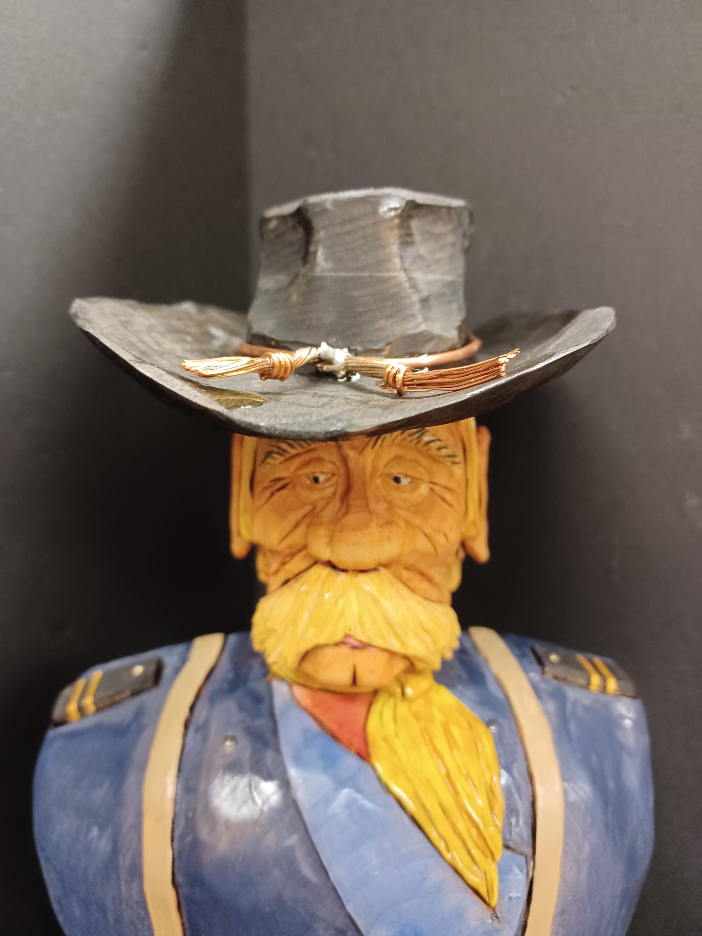 Old West Calvary, Folk Art, Figurine, Basswood, Hand Carved, Cowboy ...