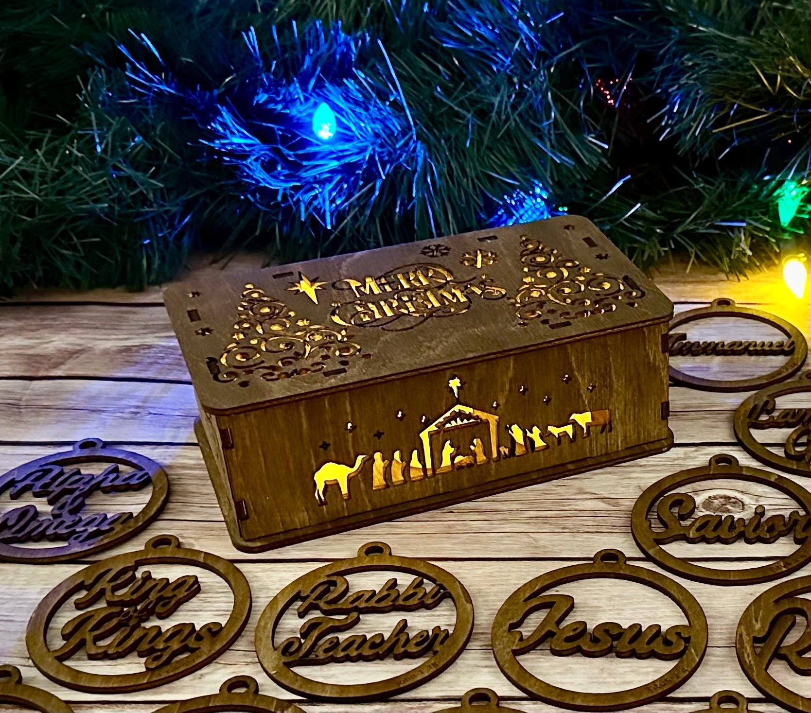 25 Wooden Christmas Ornaments – Names of Christ Set With Heirloom ...