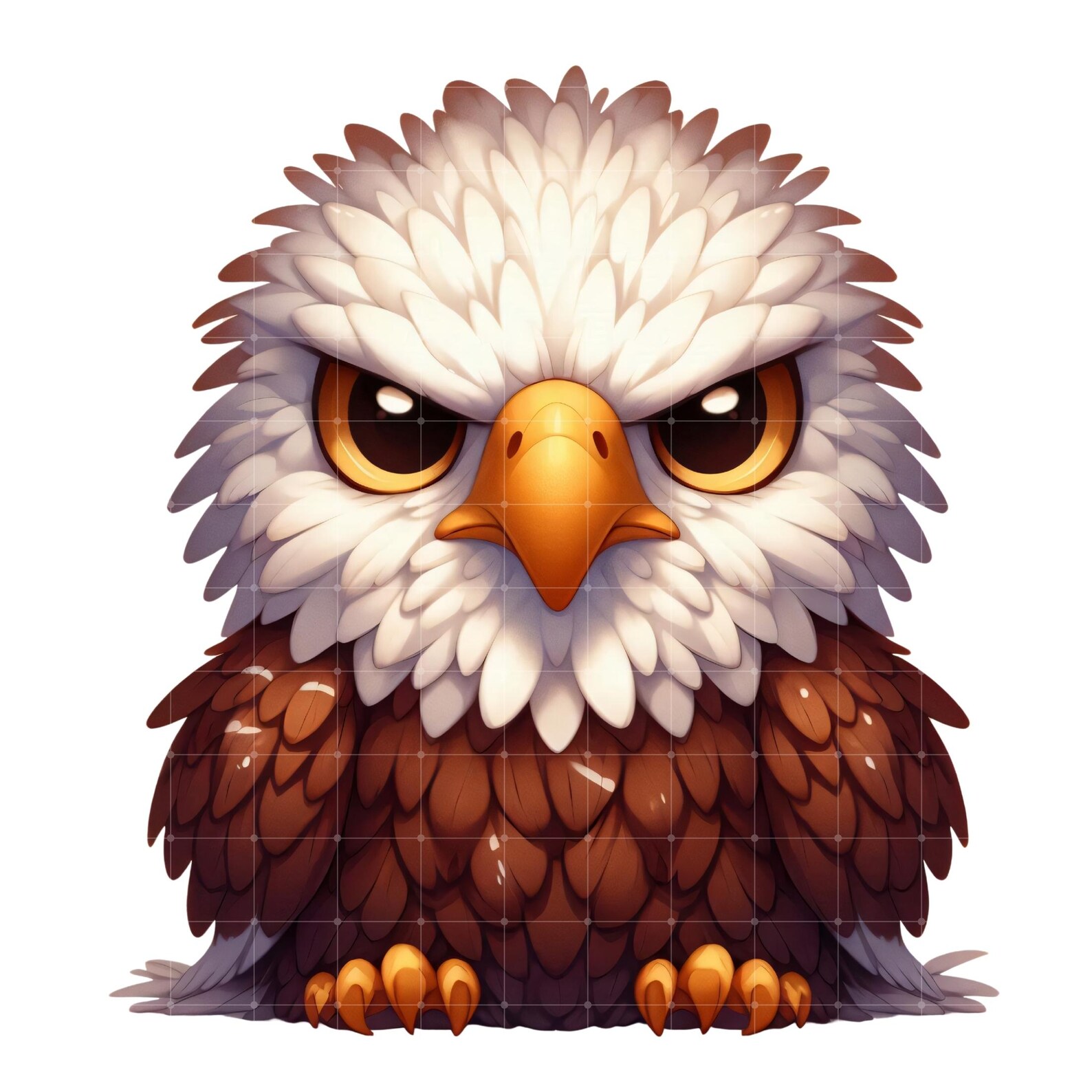 Grumpy Birds of Prey Clip Art: PNG Images (digital Download) - Etsy