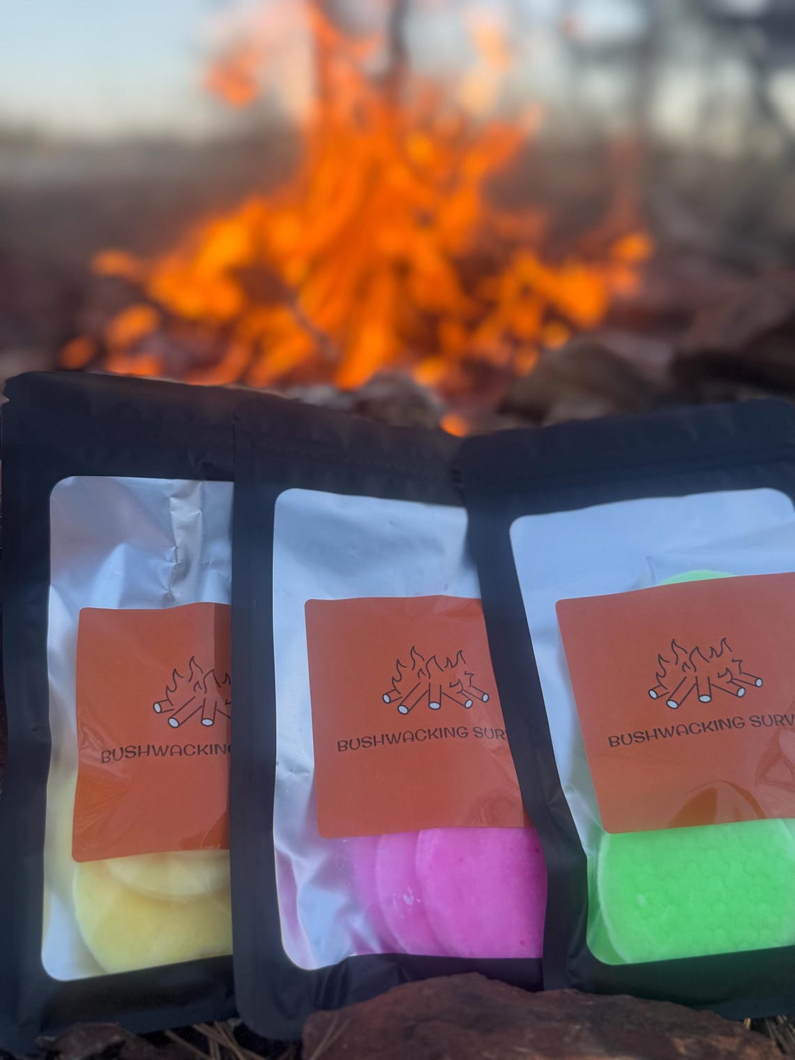 Bushwacking Fire Starting Wafers - Survival Fires, Camping, Hiking ...