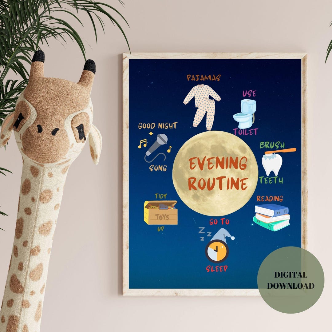 Preschool Classroom Decor: Daily Routine Poster (digital Download) - Etsy