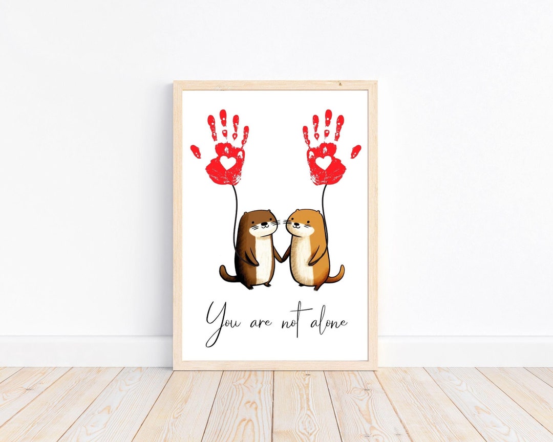 Positive Affirmation Handprint Art | DIY Memory Keepsake for Cancer ...