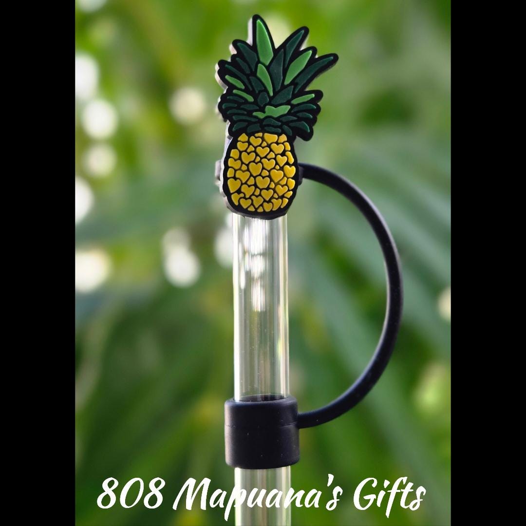 Hawaii Edition Pineapple Straw Topper - Etsy