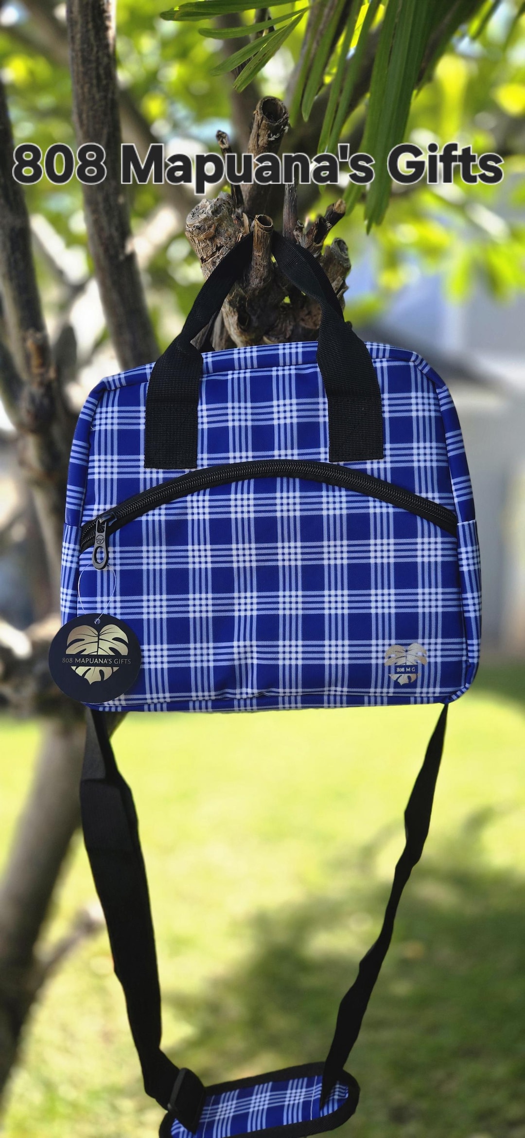 Blue Palaka Lunch Bag, Lunch Cooler Bag - Etsy