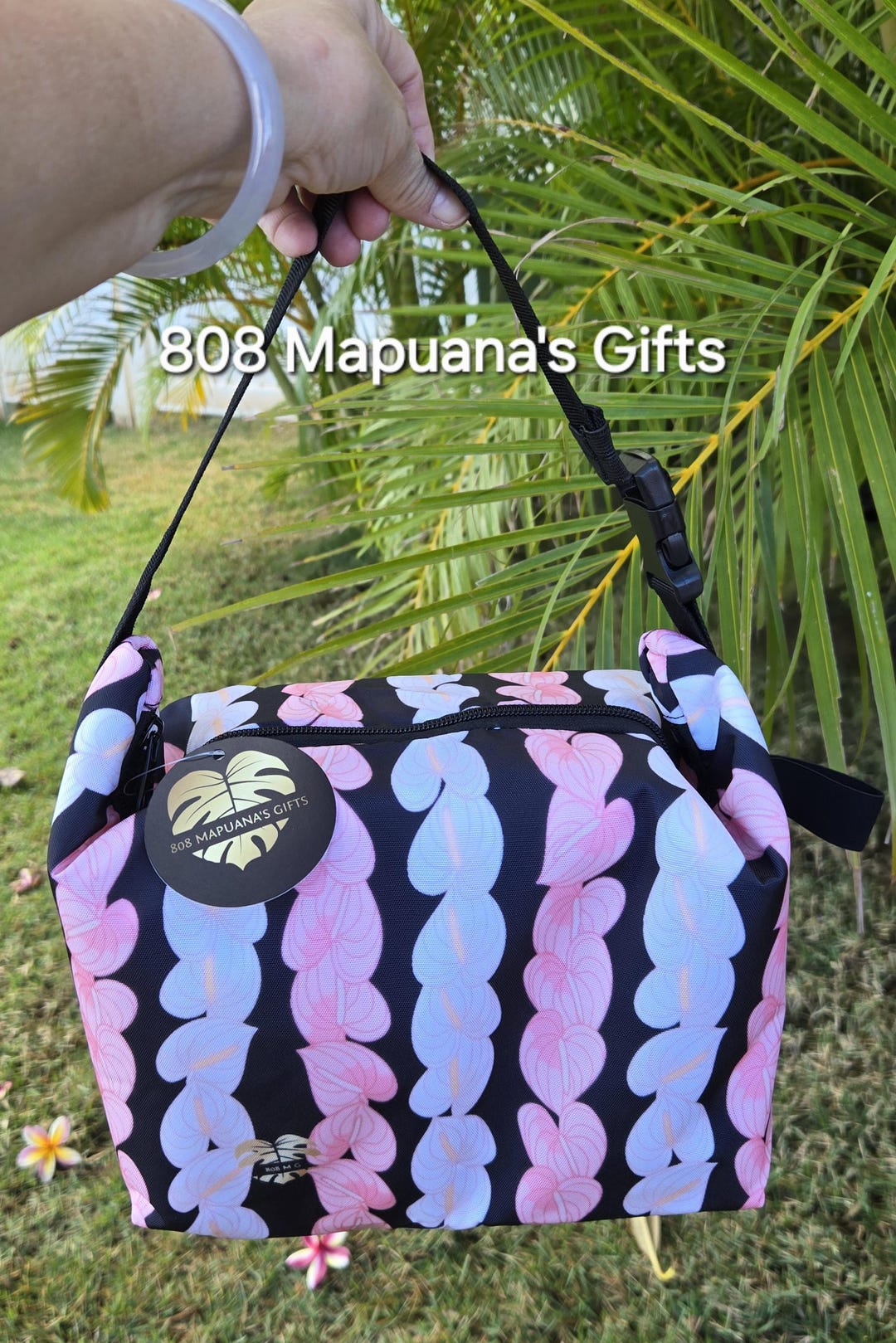 Hawaii Edition Pink & White Anthrium Lunch Bag, Lunch Cooler Bag - Etsy