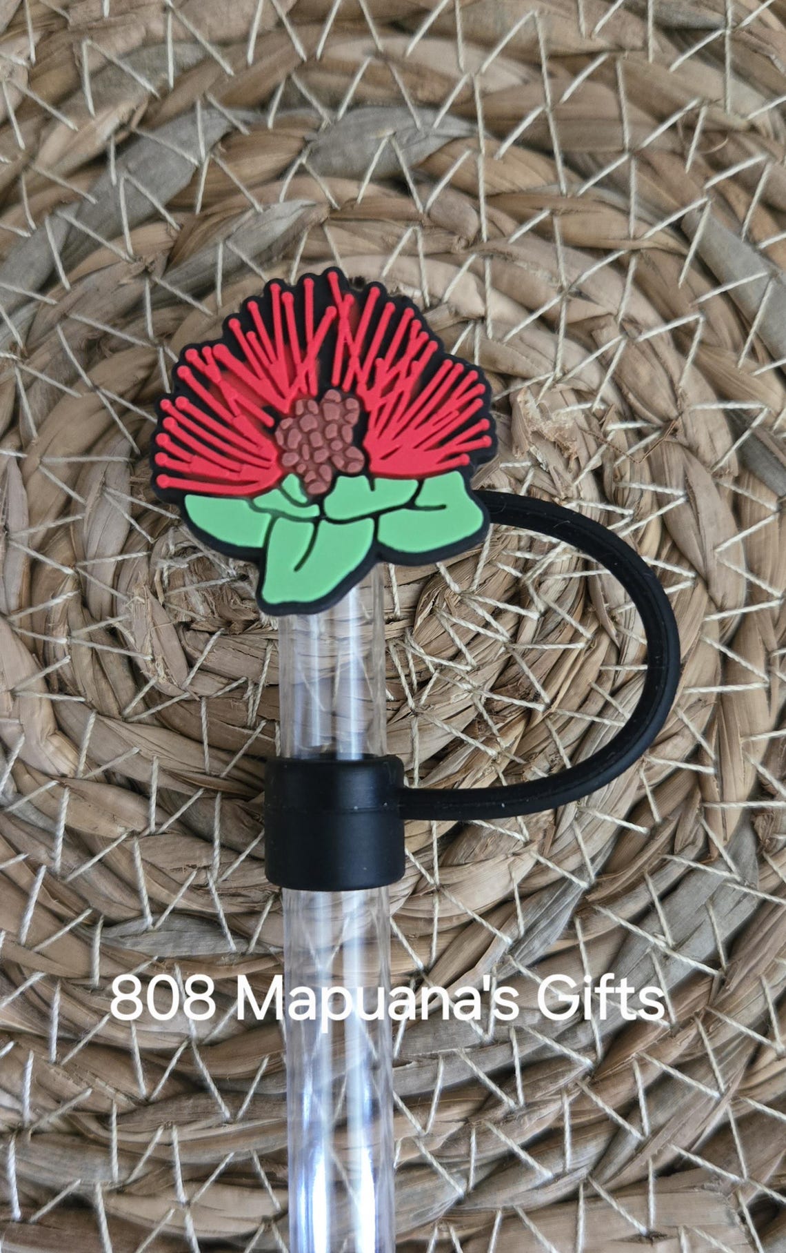 Hawaii Edition Ohi'a Lehua Straw Topper - Etsy