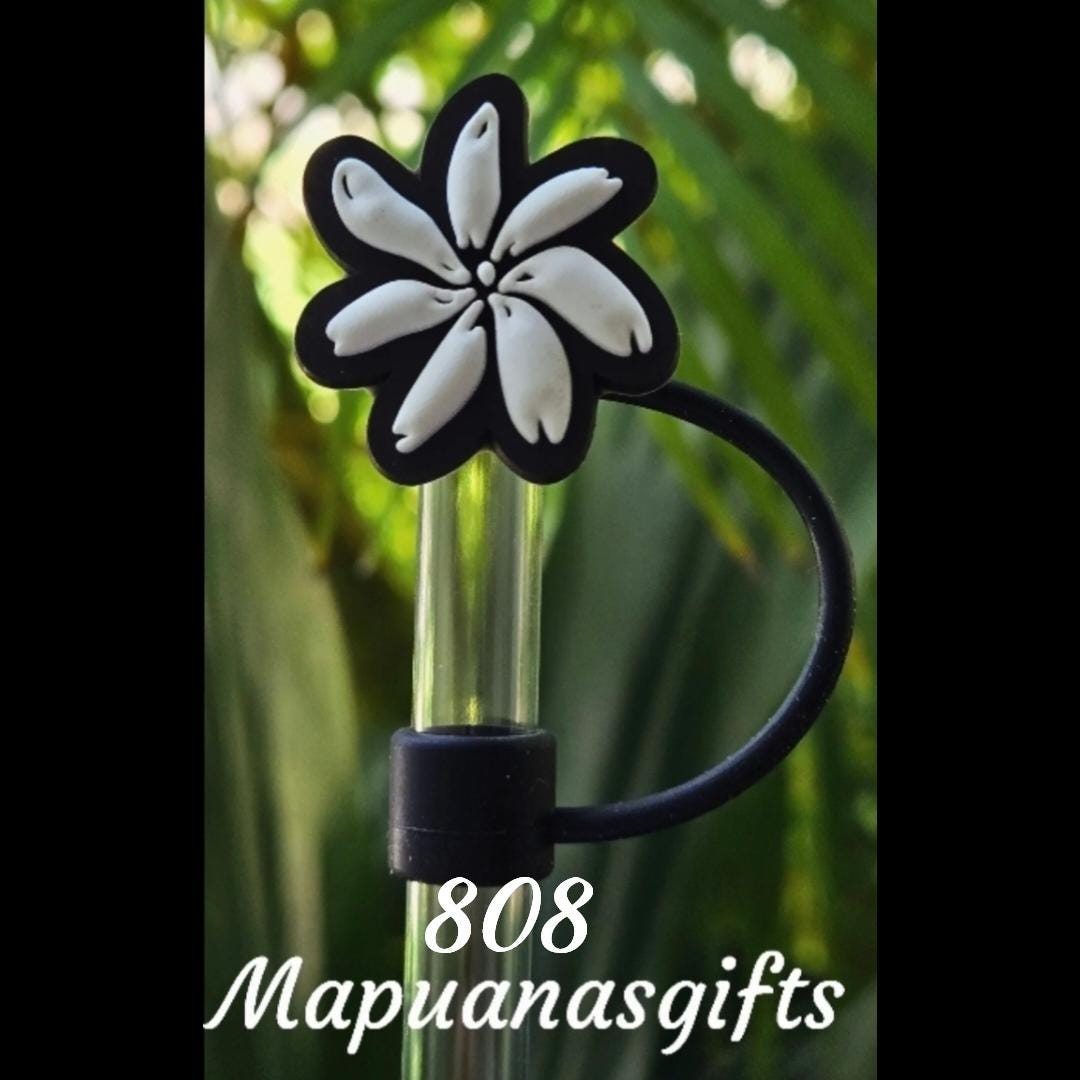 Hawaii Edition Tiare Flower Straw Toppers - Etsy