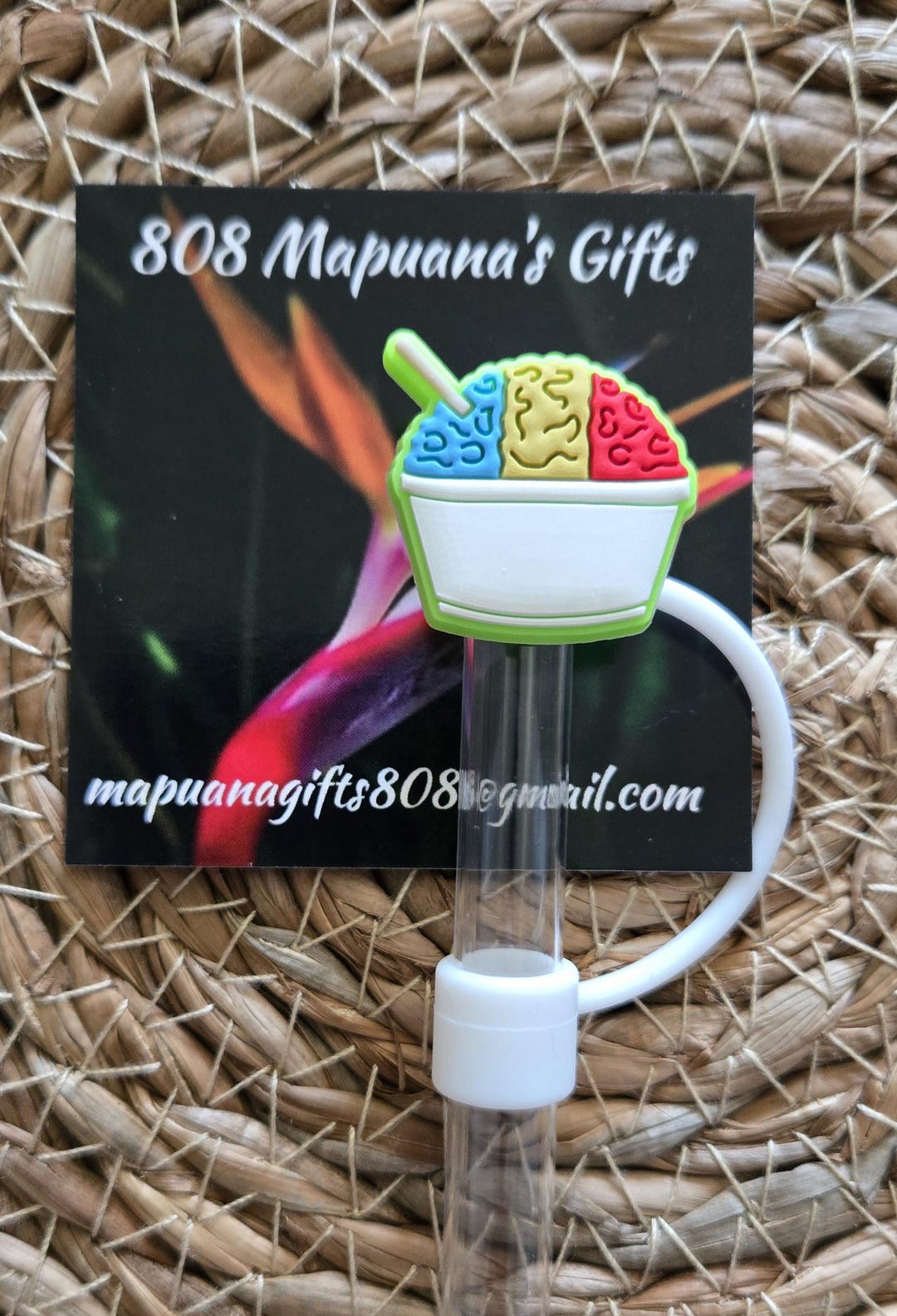 Hawaii Edition Shave Ice Straw Toppers - Etsy