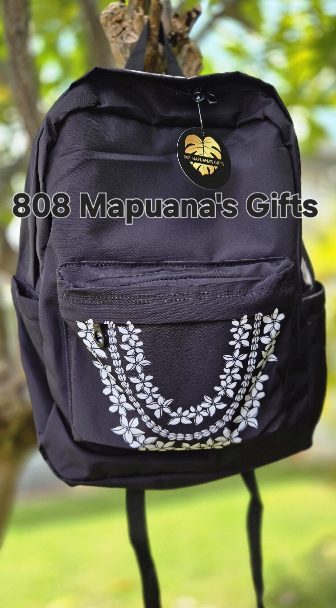 Hawaii Kine Pikake Lei Local Style Backpack (can Be Used for Activities ...