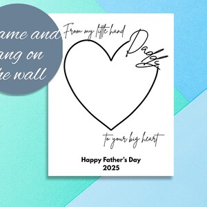 Fathers Day 2025 Handprint Craft Printable | From My Little Hand to ...