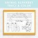 Animal ABC Tracing Workbook: Toddler Coloring Pages (PDF Format) - Etsy