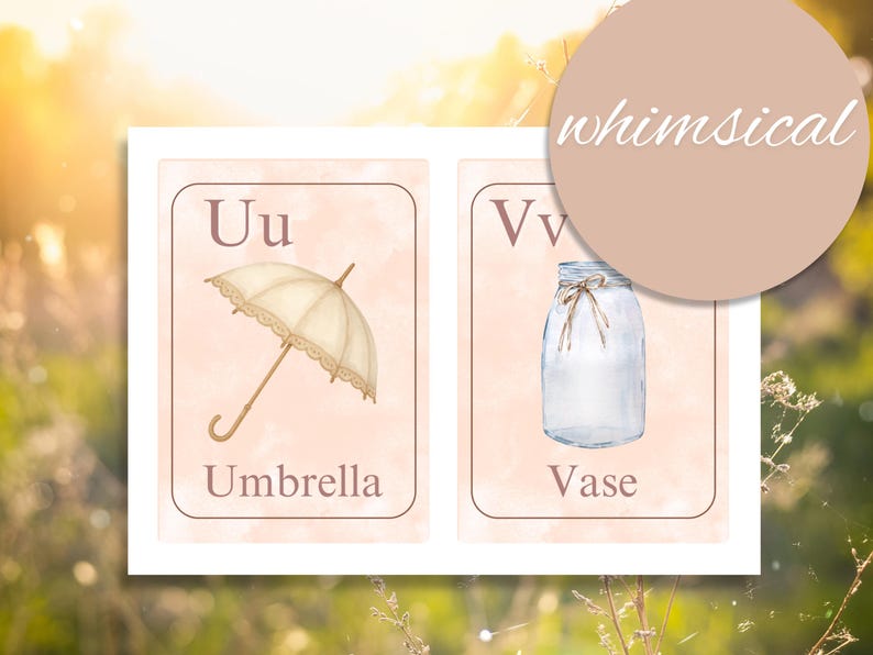 Cottagecore A to Z Flashcards for Girls | Anne of Green Gables Inspired ...