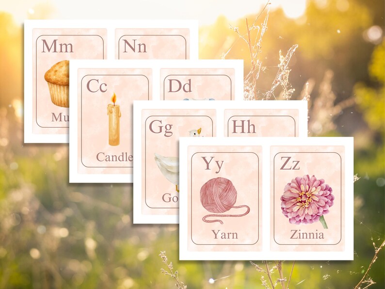 Cottagecore A to Z Flashcards for Girls | Anne of Green Gables Inspired ...