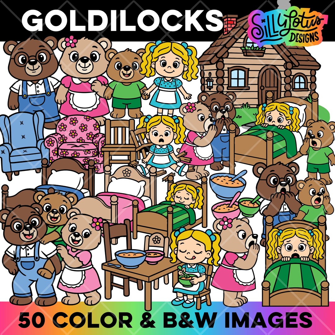 Goldilocks and the Three Bears Clipart | Fairy Tales | Nursery Rhymes ...