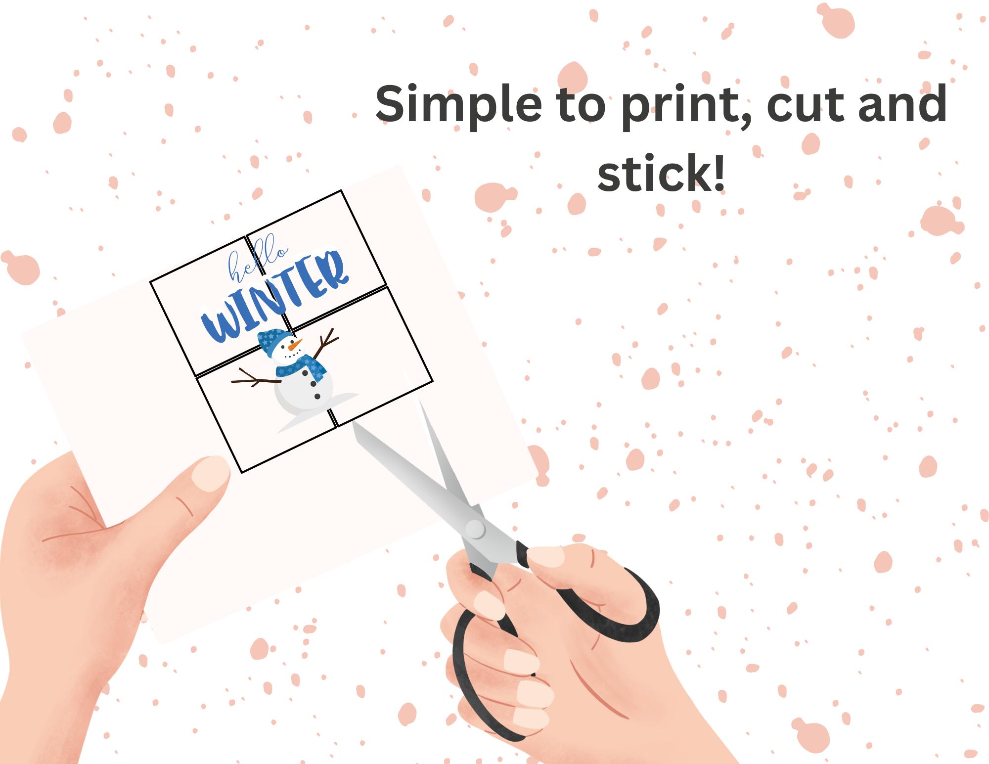 Winter Magna-tiles Puzzle Stickers: 9 Arctic Designs (printable) - Etsy