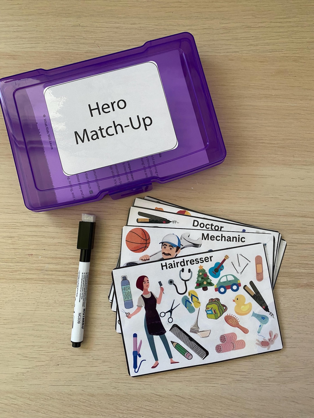 Heroes at Work Matching Game: Community Helpers Flashcards, Wipe-clean ...