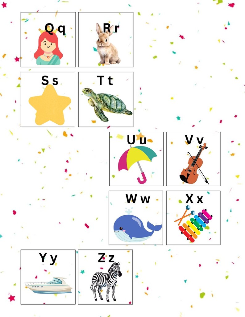 Interactive Alphabet Flash Cards for Little Learners - PDF Download - Etsy
