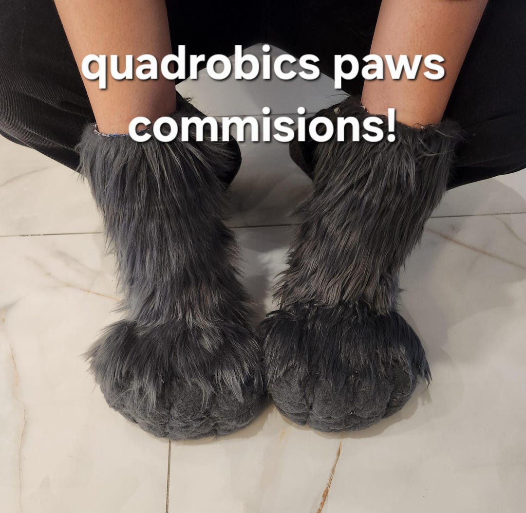 Quadrobic Paws, Therian Gear, Therian Quad Paws, Fursuit, Paw ...