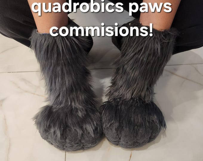 Quadrobic Paws, Therian Gear, Therian Quad Paws, Fursuit, Paw ...