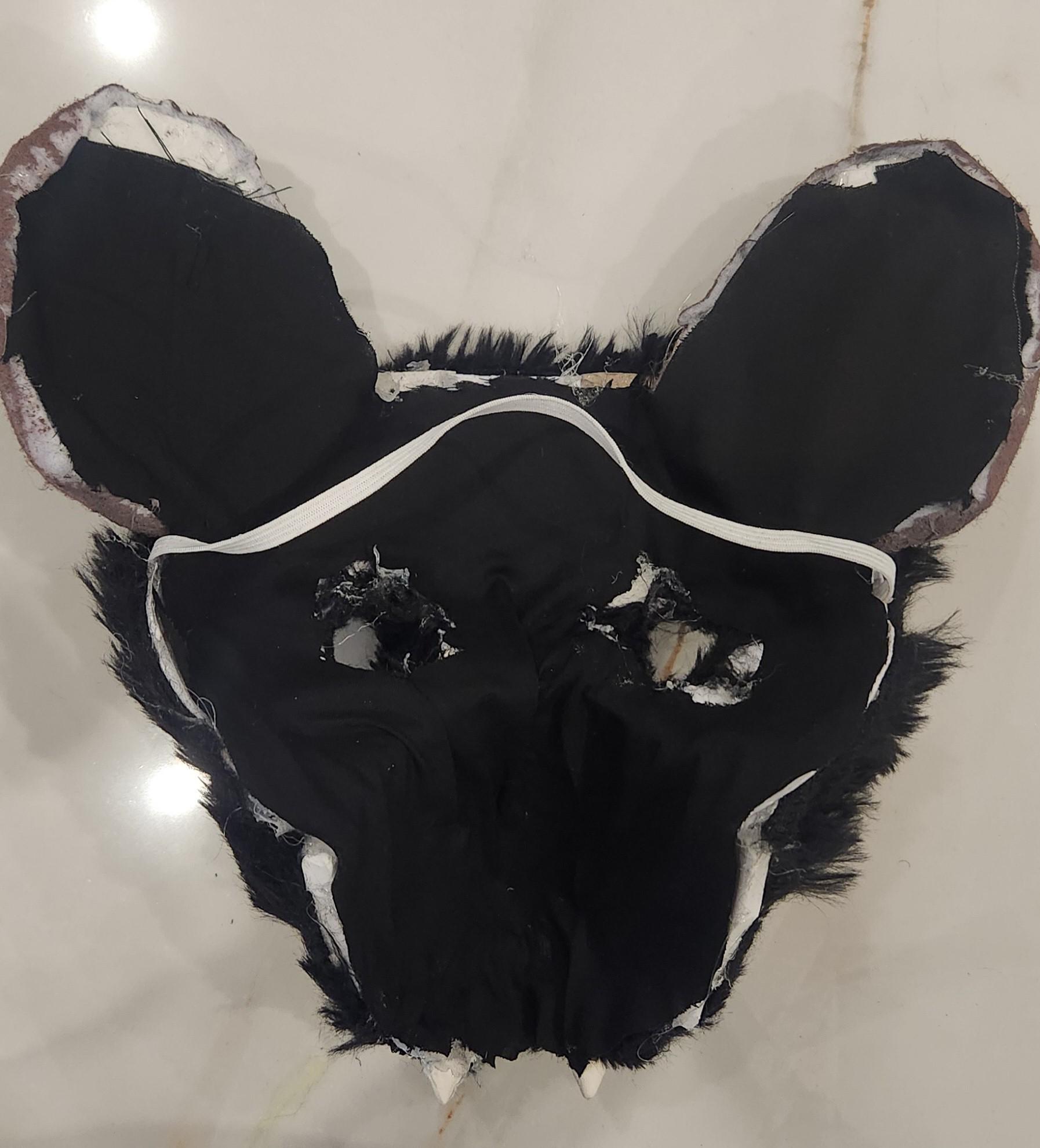 Black Rat Mouse Therian Furry Mask Fursuit Cosplay Costume MQ Fursuit ...