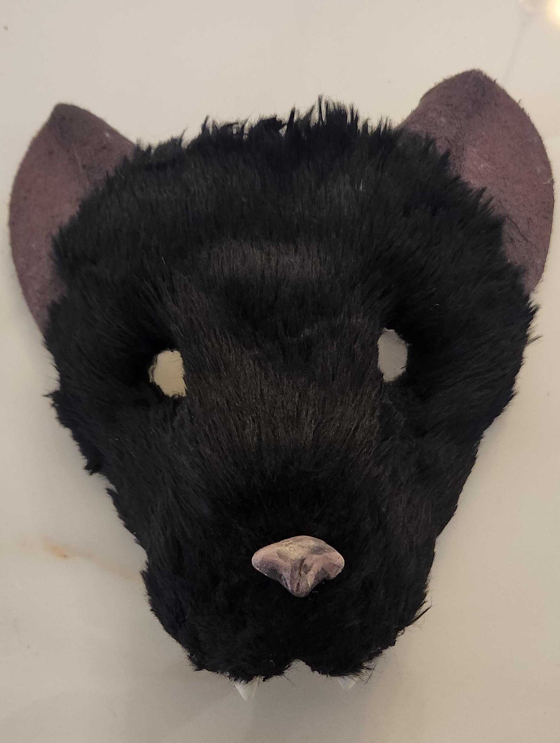 Black Rat Mouse Therian Furry Mask Fursuit Cosplay Costume MQ Fursuit ...