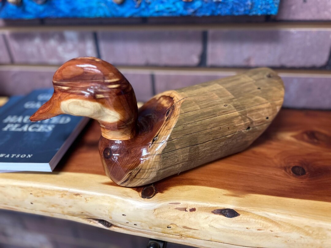 Cedar Driftwood Duck Alan Mcclure Art - Etsy