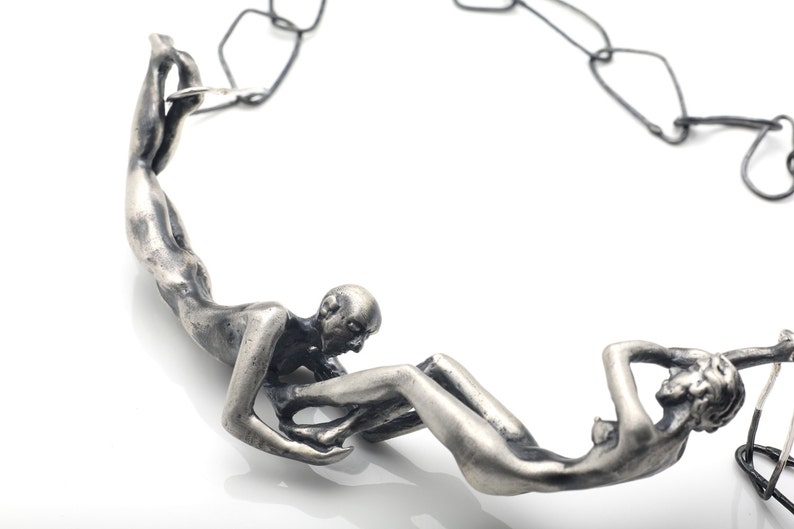 Spring Necklace Silver Version | Etsy