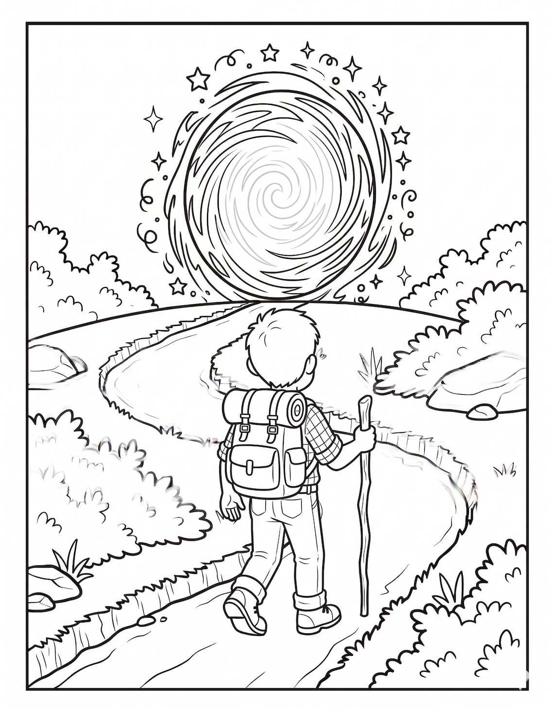 Kids Adventure Coloring Book | Knights, Space, Jungle Scenes (digital ...